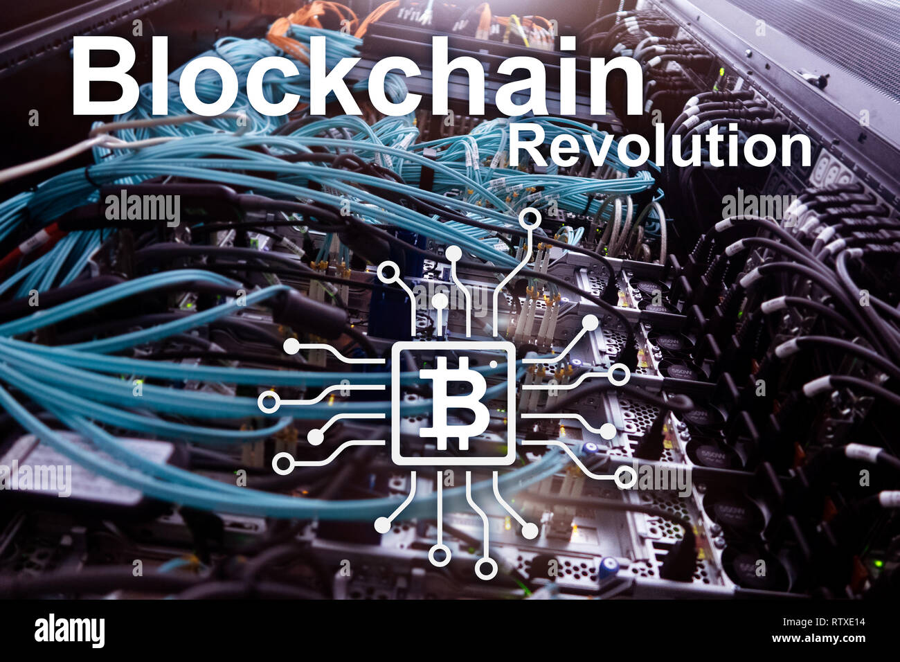 Blockchain revolution, innovation technology in modern business Stock ...