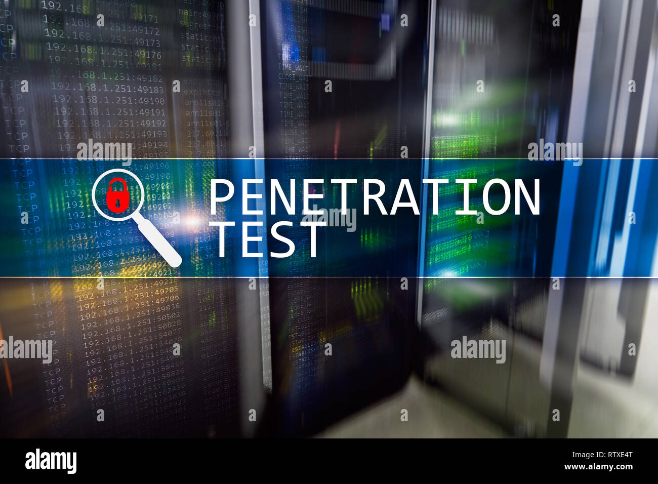 Penetration test. Cybersecurity and data protection. Hacker attack ...