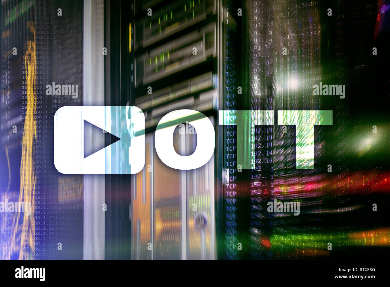 OTT, IPTV, video streaming over the internet Stock Photo - Alamy
