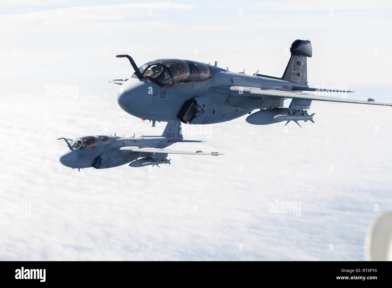Two U.S. Marine Corps EA-6B Prowler assigned to Marine Tactical ...