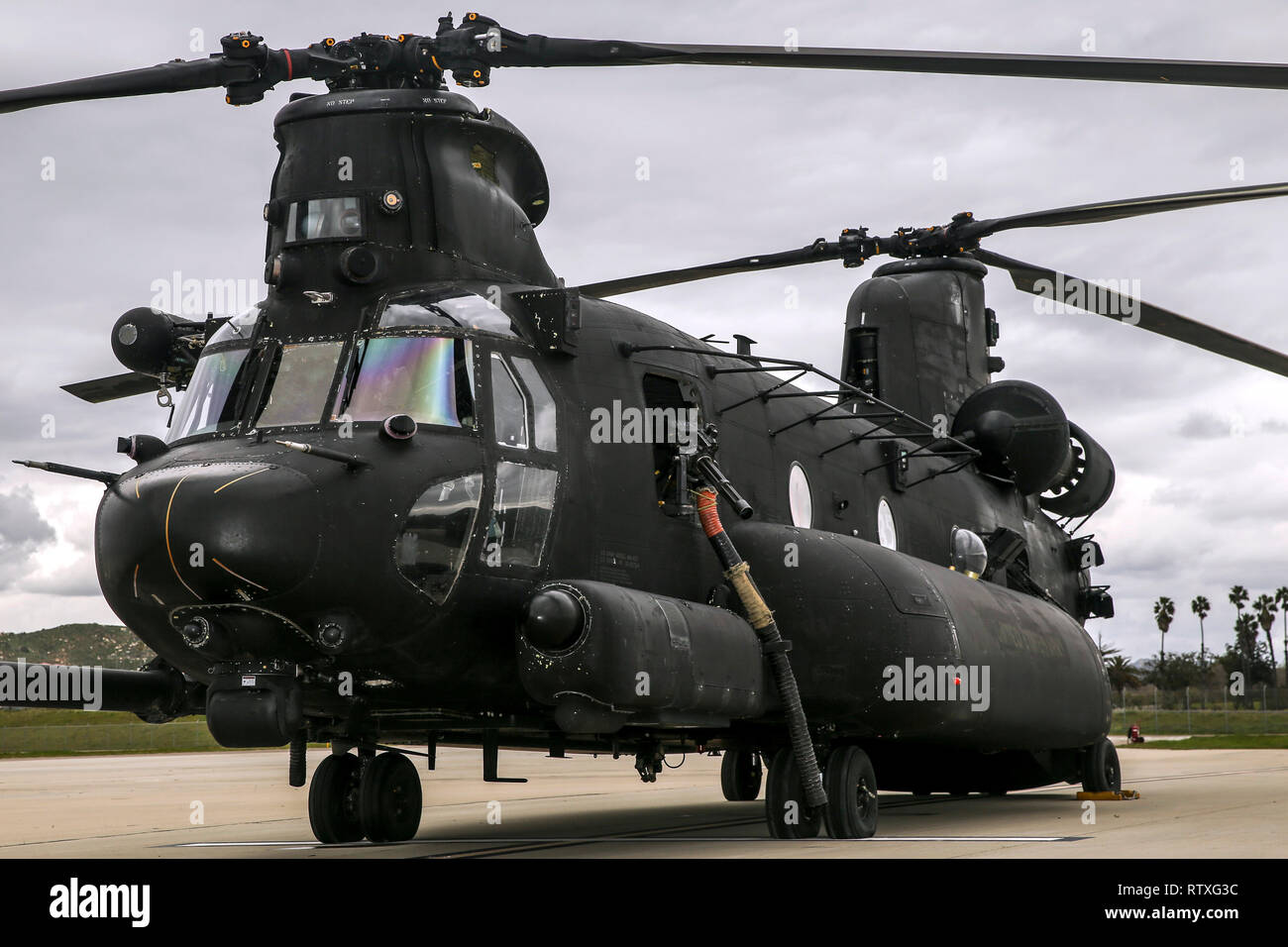U.S. Army MH-47 Chinooks with the 160th Special Operations Aviation ...
