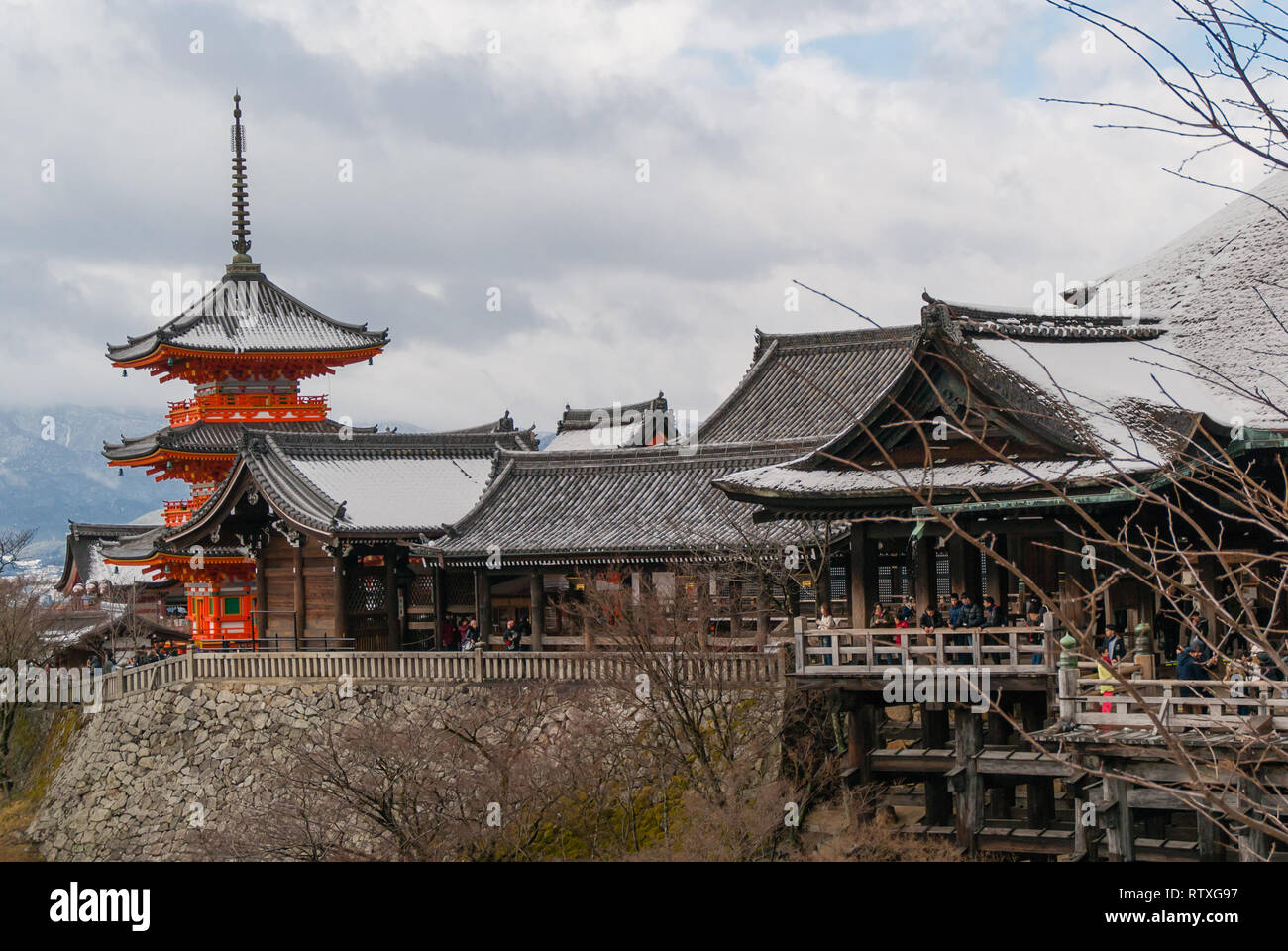 The Kiyomizu Temple in Kyoto, Japan. This temple is a UNESCO World ...