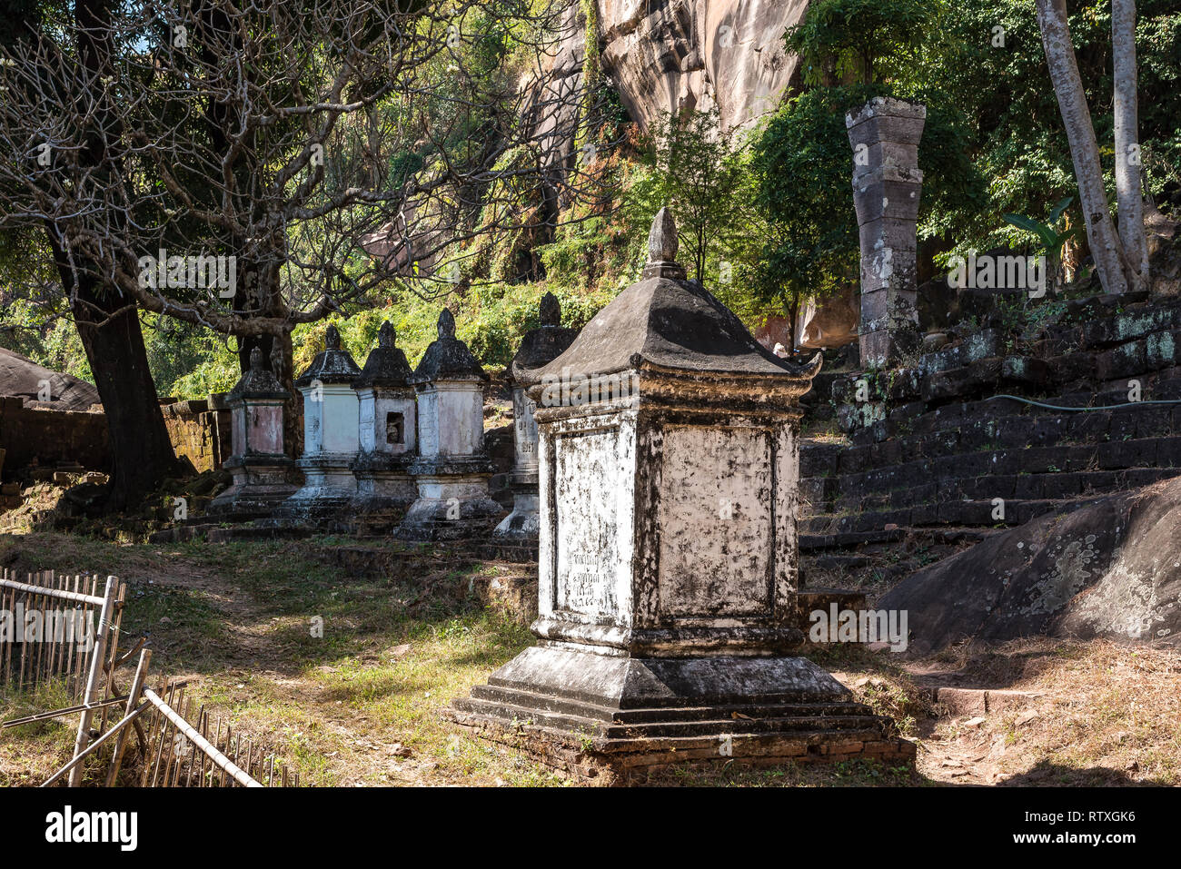 Vat Phou - Wat Phu temple in southern Laos Stock Photo - Alamy