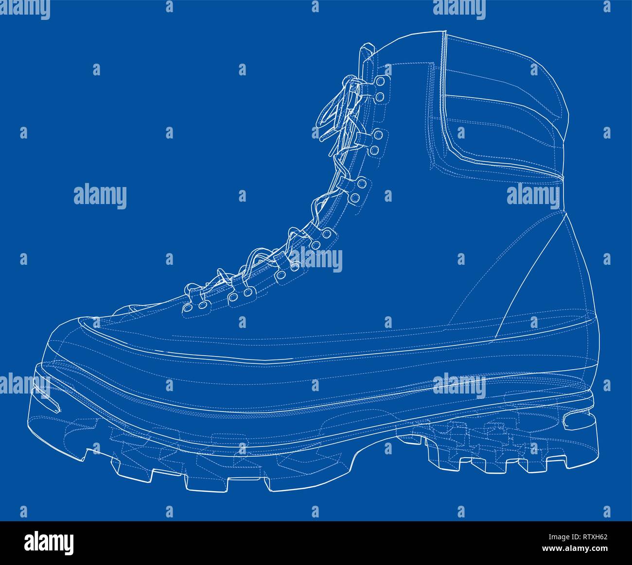 Mens boot concept. Vector rendering of 3d Stock Vector Image & Art - Alamy