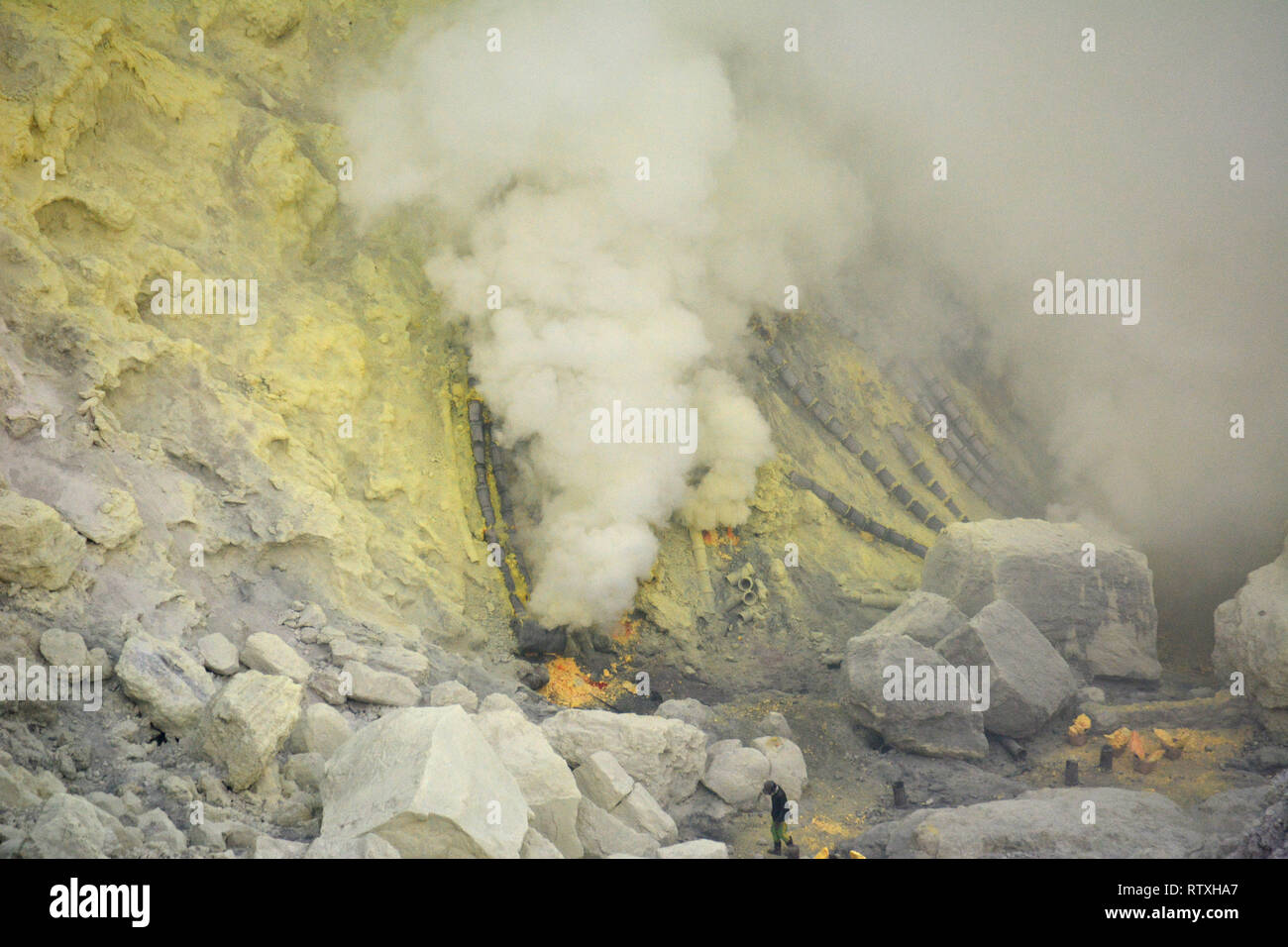 Kawah Ijen volcano, Java, Indonesia Stock Photo - Alamy