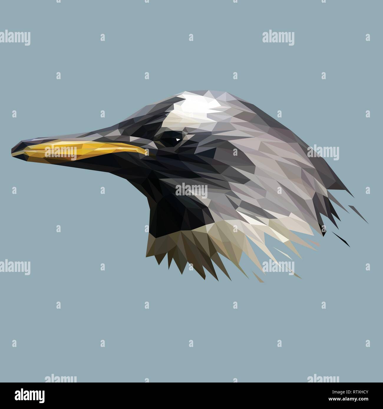 Penguin low poly design. Triangle vector illustration Stock Vector ...