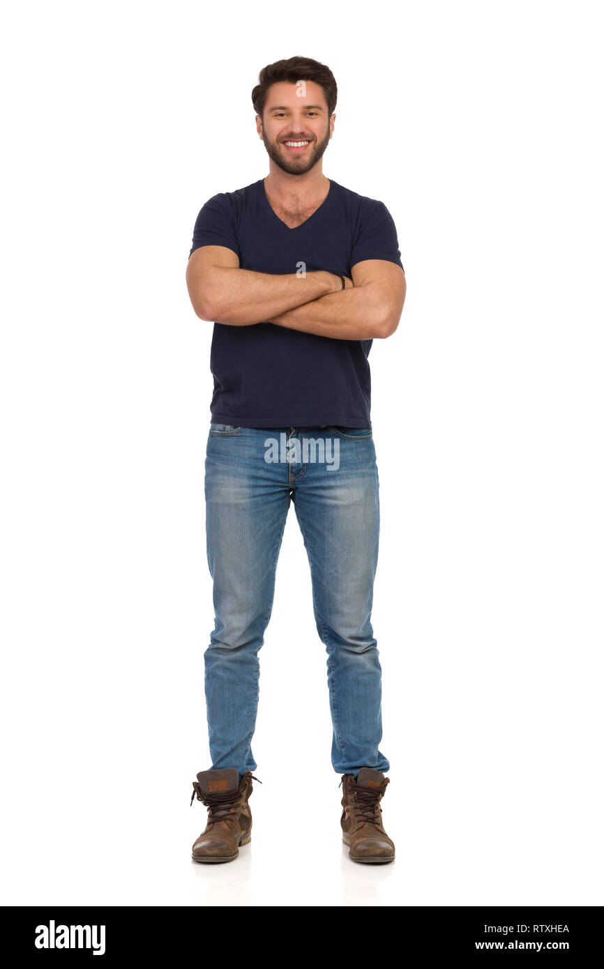 Man in boots hi-res stock photography and images - Alamy