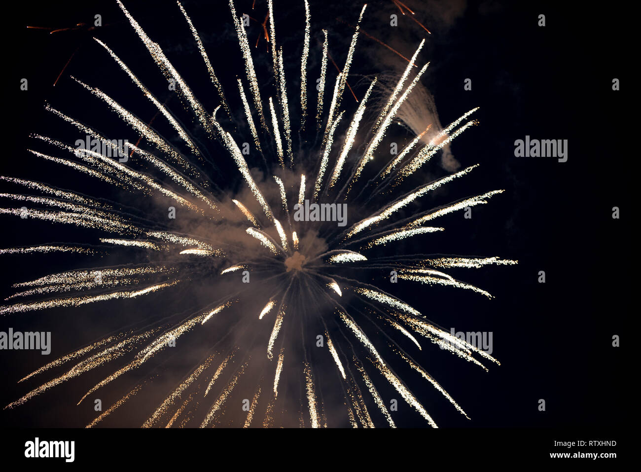 Beautiful firework on night sky hi-res stock photography and images - Alamy