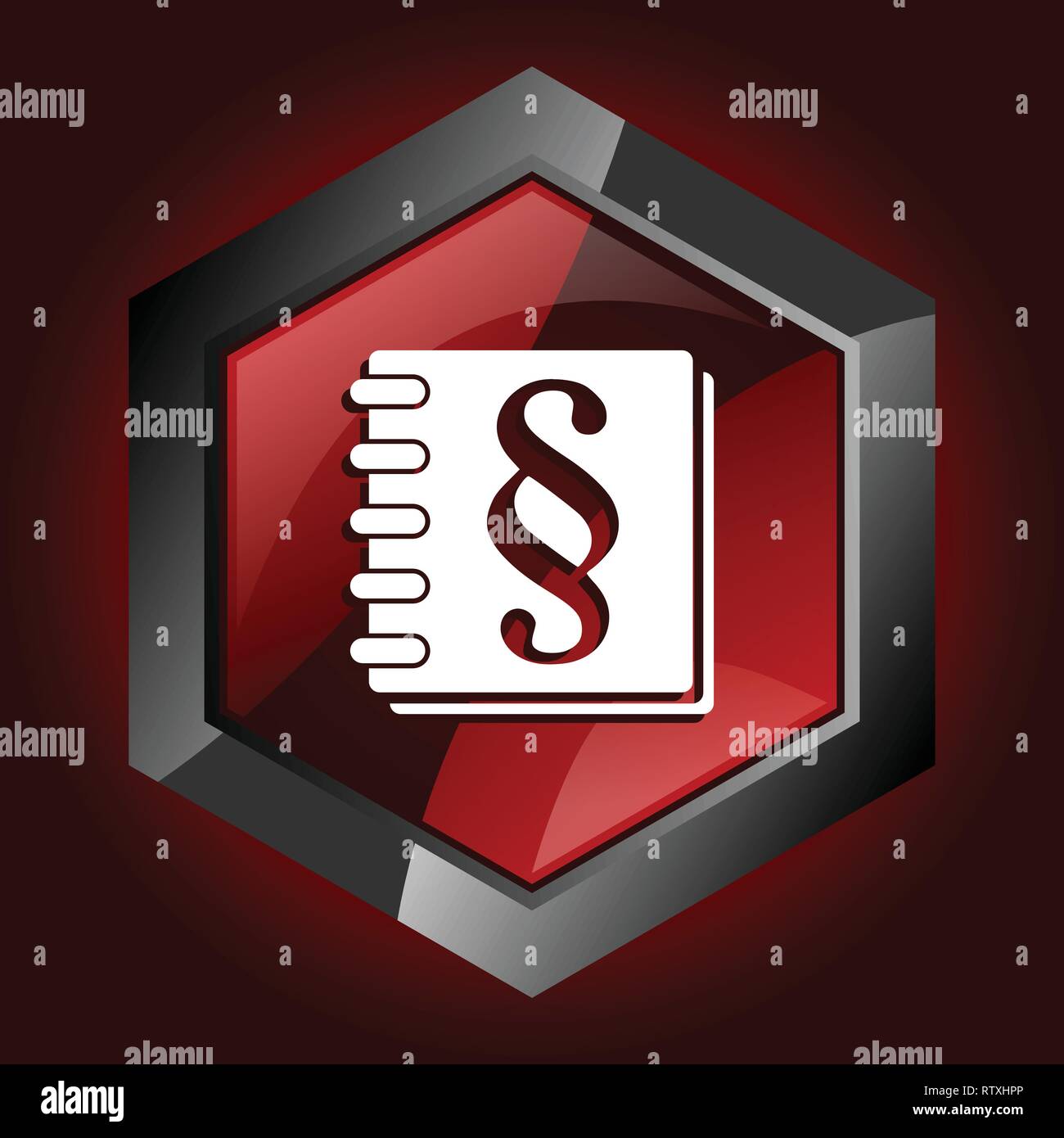 Hexagonal court Stock Vector Images - Alamy