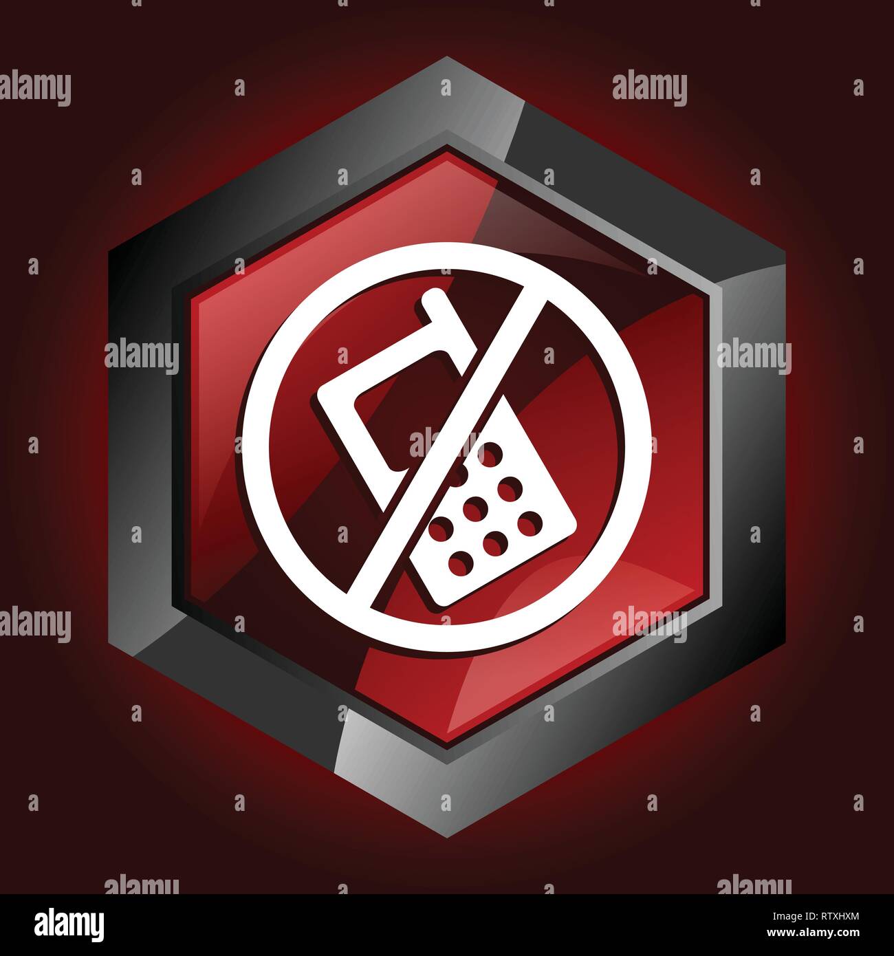 No cell phones sign Stock Vector Images - Alamy