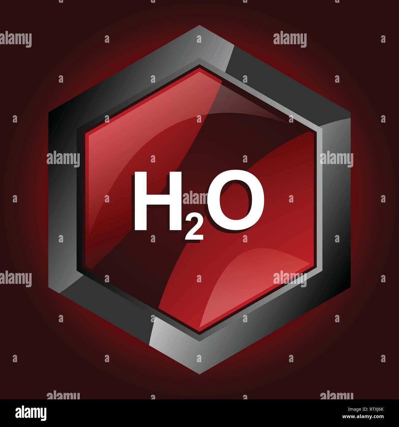 H2o icon vector vectors hi-res stock photography and images - Alamy