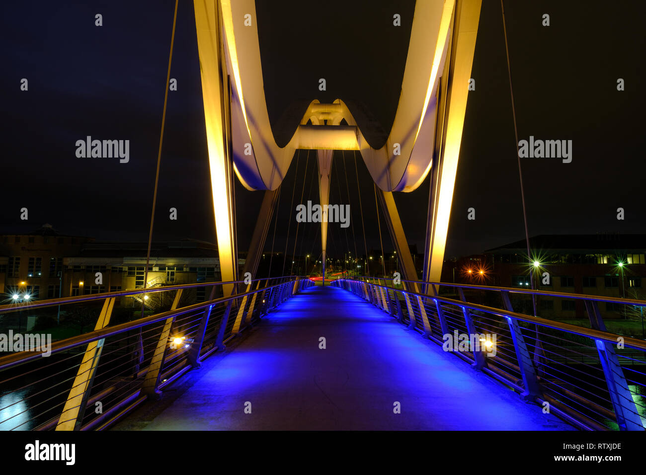 Infinity Bridge on the River Tees, Stockton-on-Tees Stock Photo - Alamy