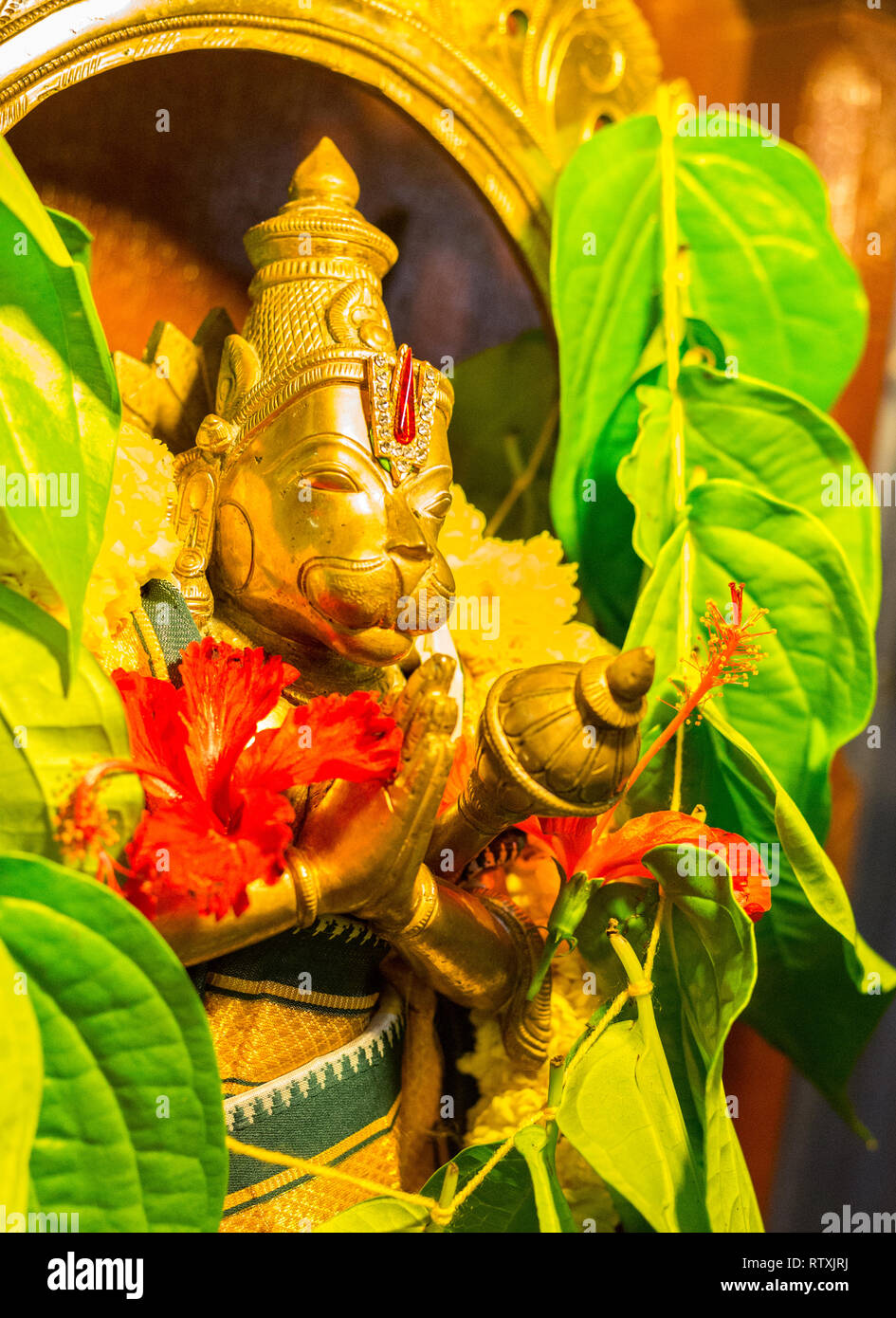 Hanuman Shrine in Sree Veera Hanuman Hindu Temple, Kuala Lumpur ...