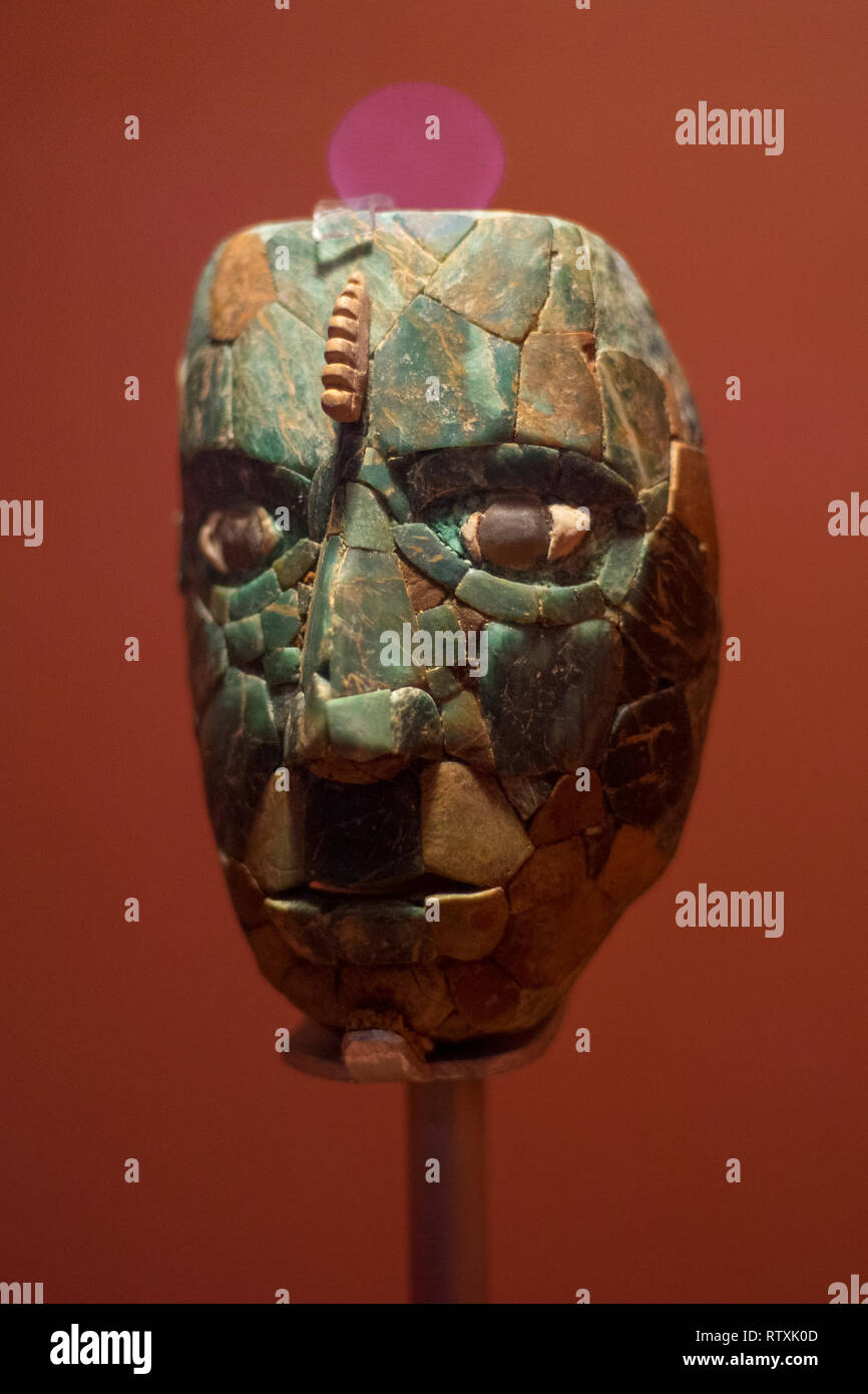 Jade mask in the Palenque Site Museum "Alberto Ruz Lhuillier Stock ...