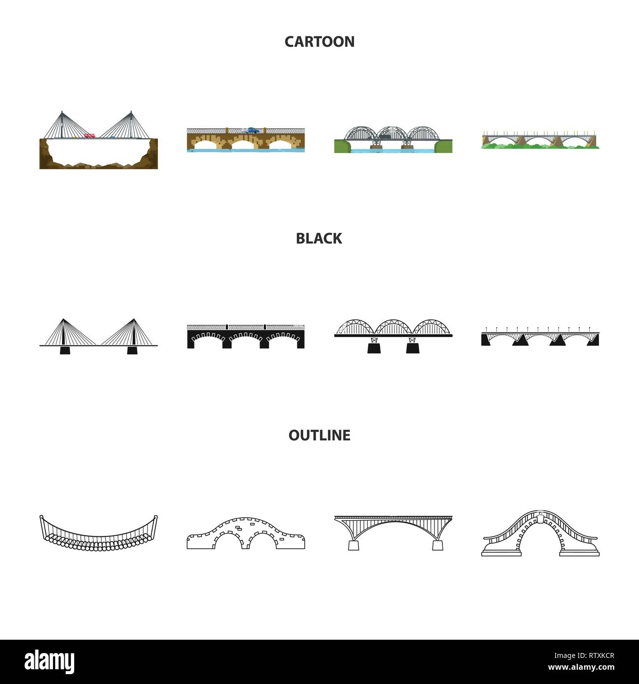 Vector illustration of connection and design logo. Collection of ...