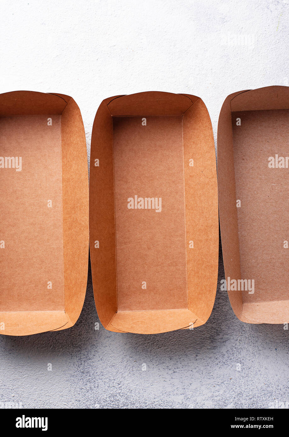 Eco friendly fast food containers Stock Photo - Alamy
