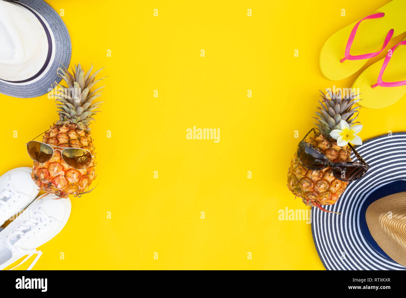 Summer flat lay scenery Stock Photo - Alamy