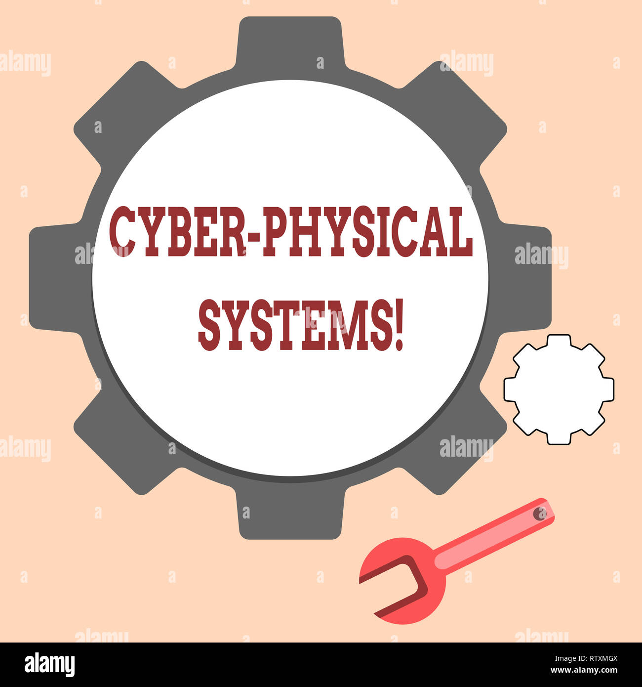 Handwriting text writing Cyber Physical Systems. Concept meaning ...