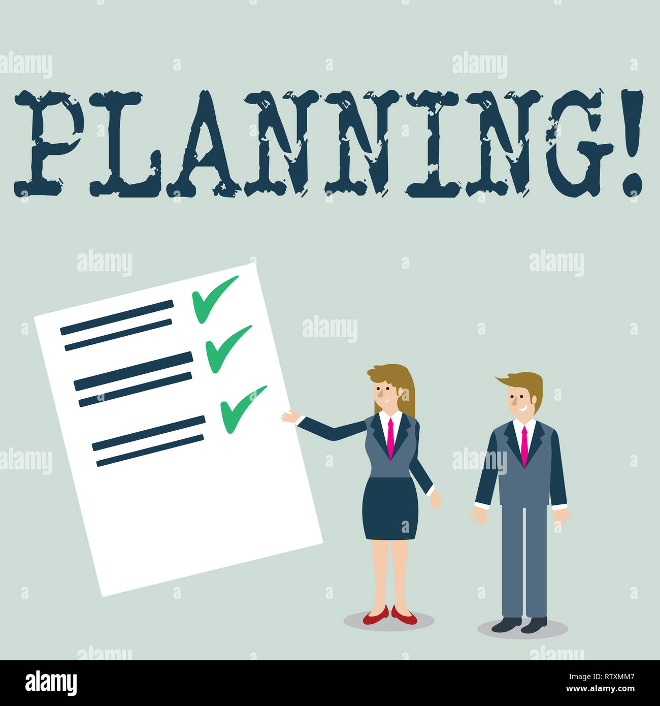 Text sign showing Planning. Conceptual photo Defining strategies for ...