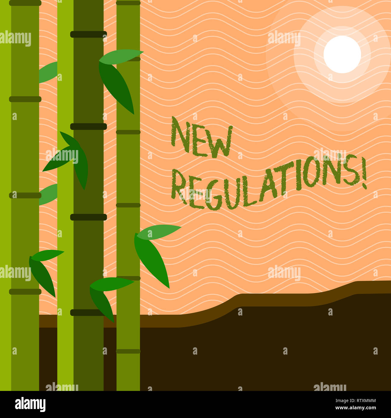 Text sign showing New Regulations. Conceptual photo Change of Laws ...
