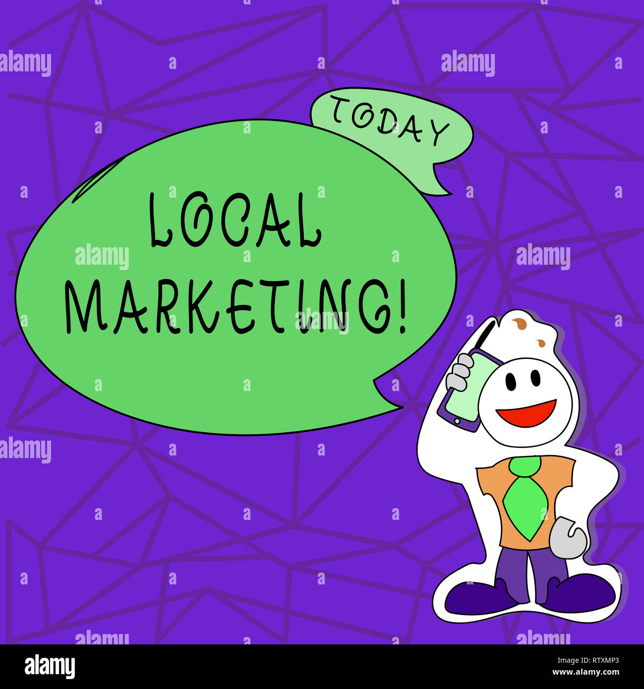 Text sign showing Local Marketing. Conceptual photo Regional ...
