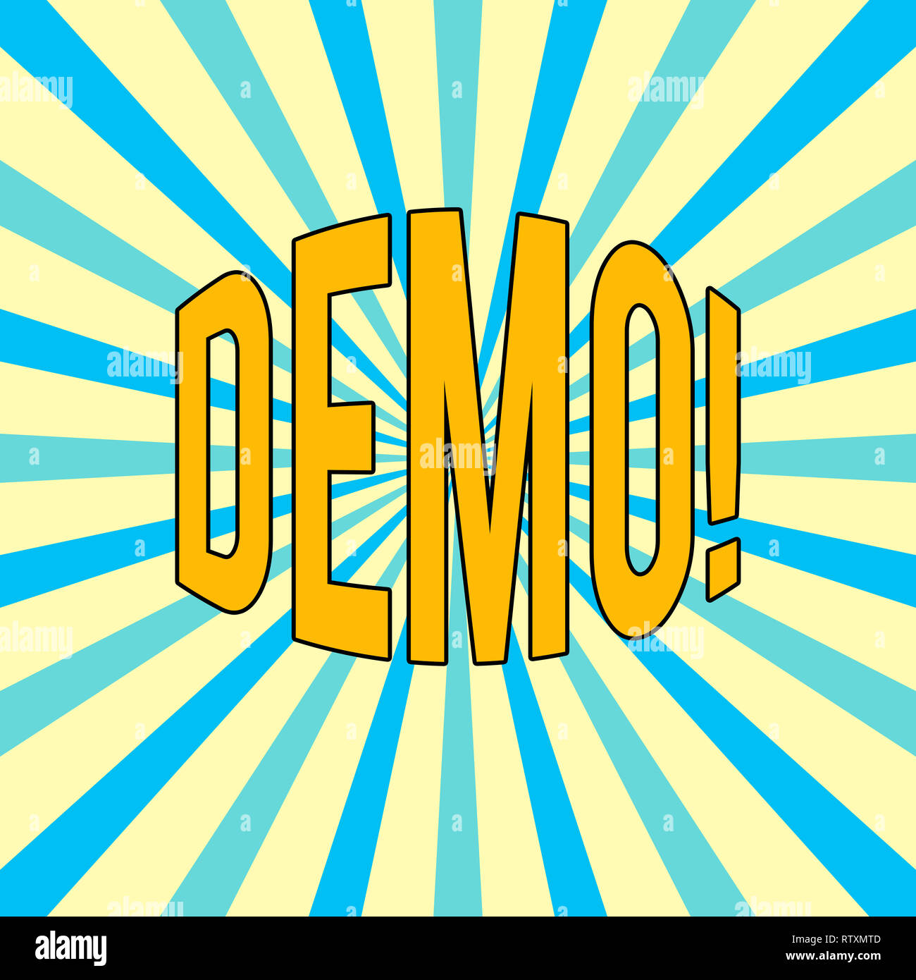 Handwriting text Demo. Concept meaning Demonstration of products by ...