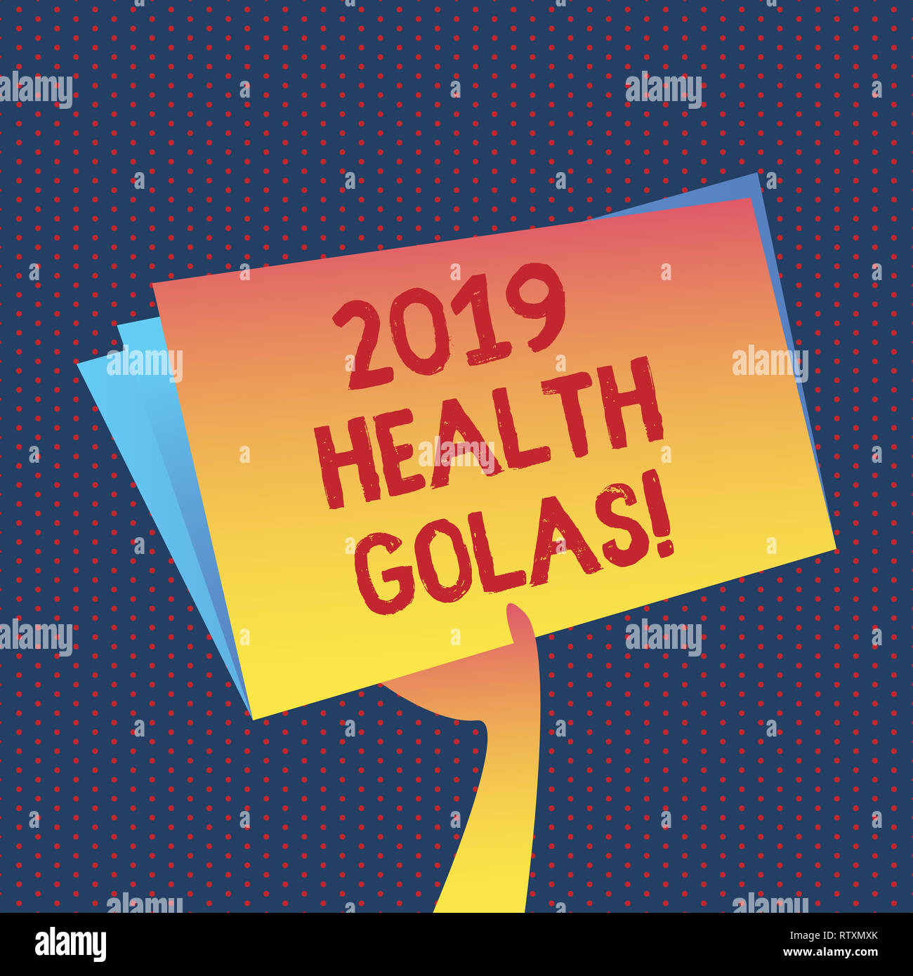 Conceptual hand writing showing 2019 Health Golas. Business photo ...