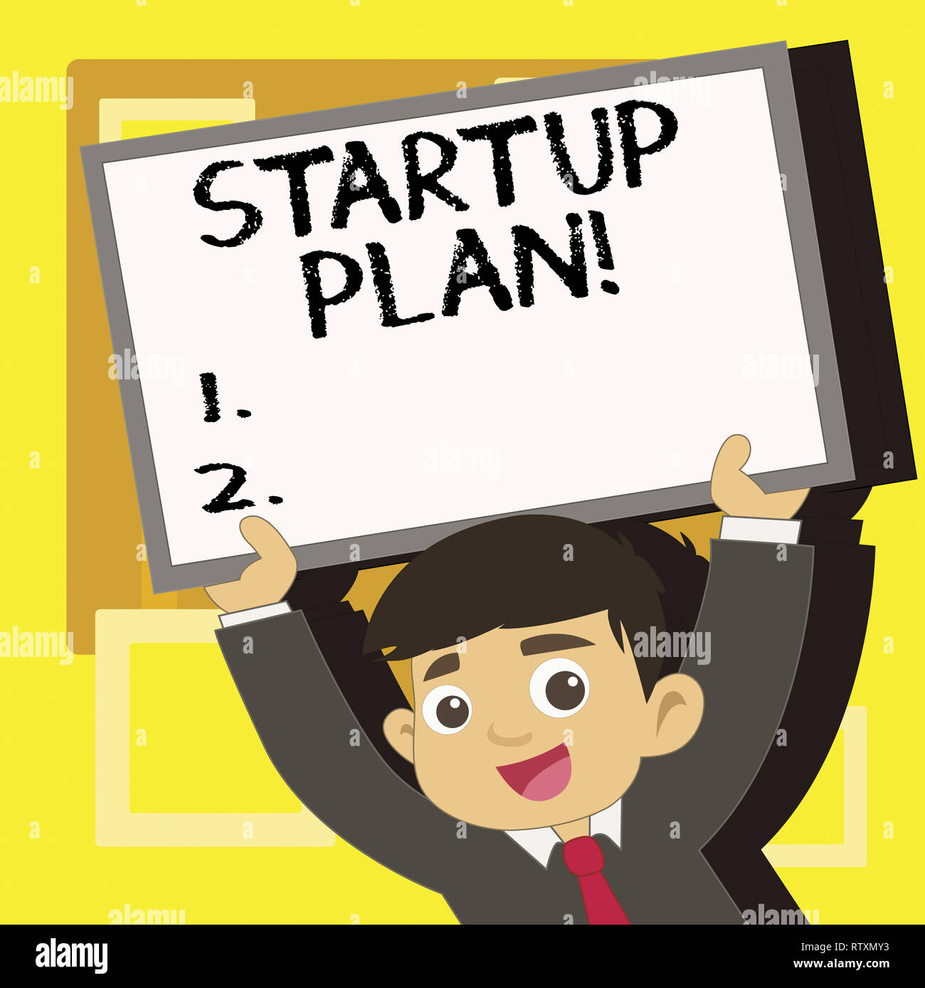 Handwriting text writing Startup Plan. Concept meaning Development ...