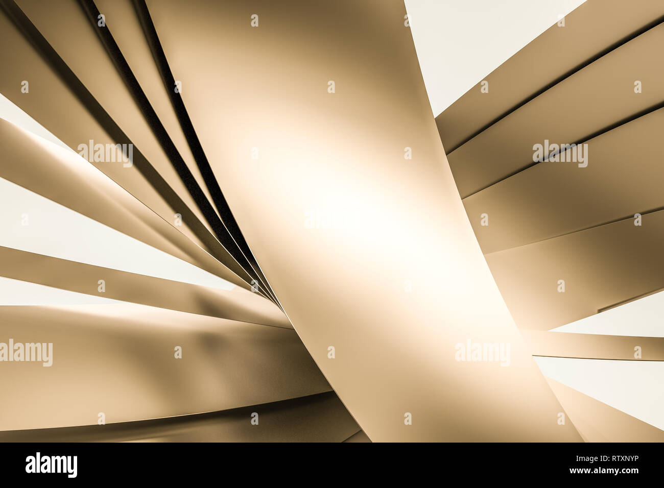 3d rendering, golden metalic surface and graphic design background ...