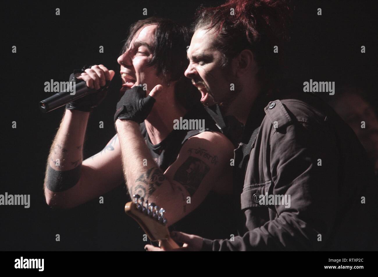 Singer Adam Gontier Along With His Guitarist Of The Alternative Rock