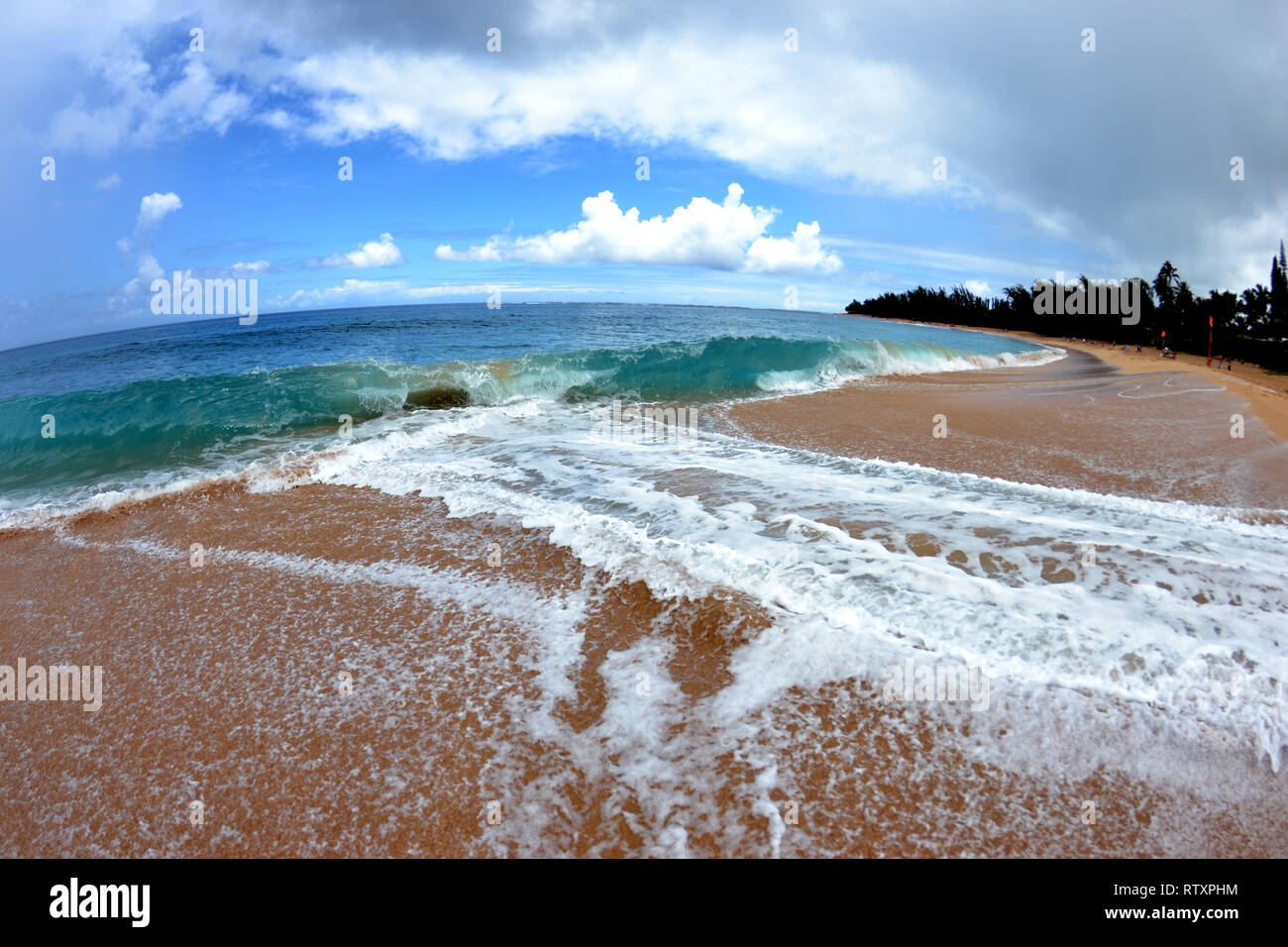 Kee Beach, Kauai, Hawaii, USA Stock Photo - Alamy