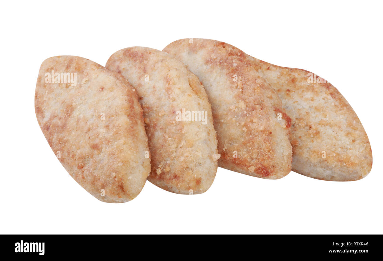 Four Cutlet Isolated Stock Photo - Alamy