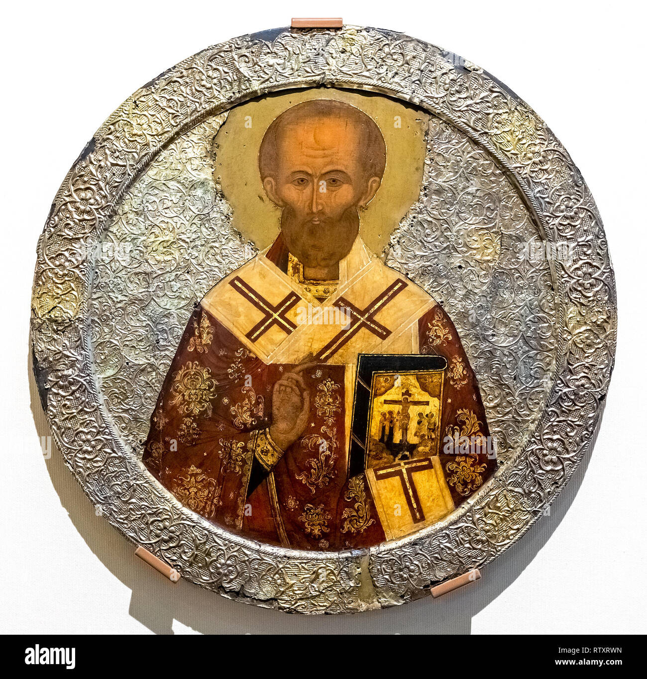 Veliky Novgorod, Russia - August 17, 2017: Antique Russian orthodox ...