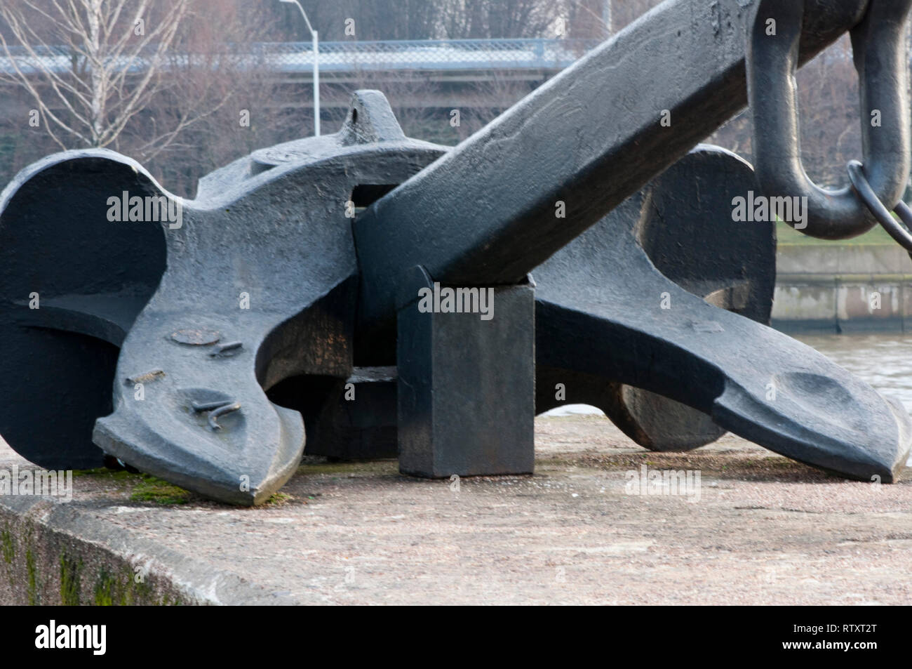 High resolution image. Old sea anchor. The sea equipment Stock Photo ...