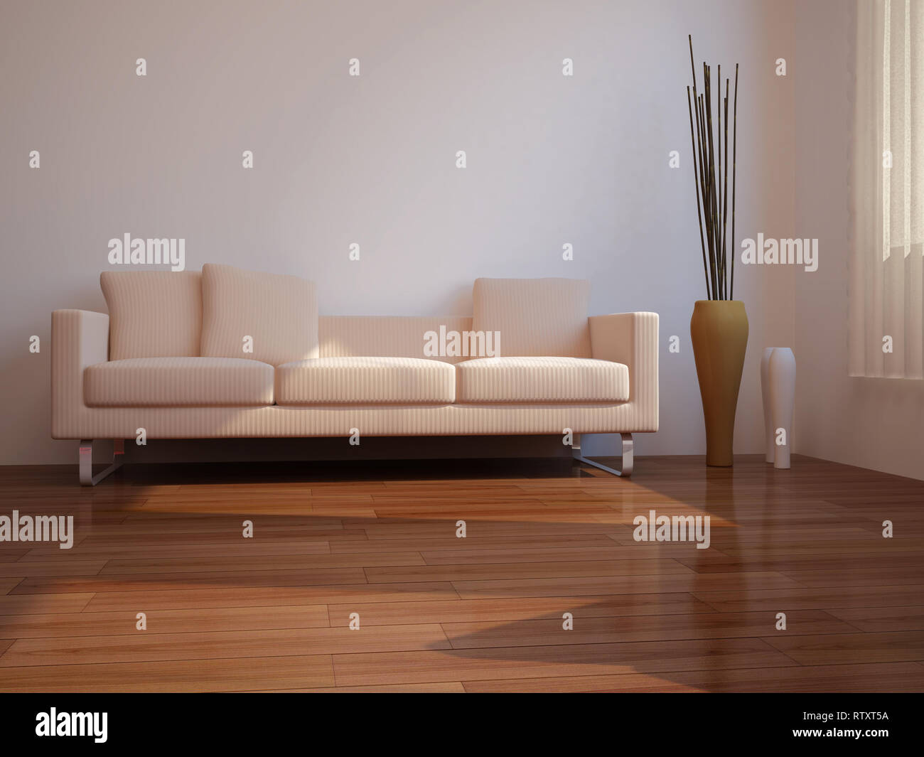 High resolution image interior. 3d illustration modern interior. Living ...