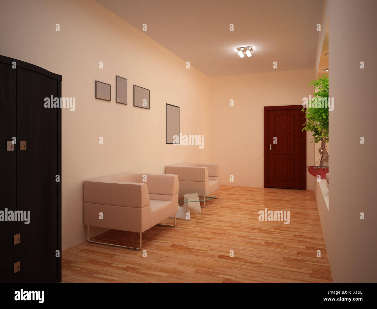 High resolution image interior. 3d illustration modern interior Stock ...