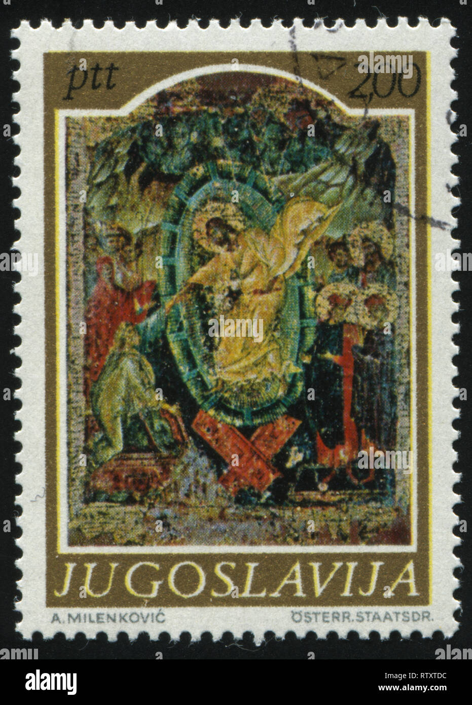 RUSSIA KALININGRAD, 12 NOVEMBER 2016: stamp printed by Yugoslavia ...