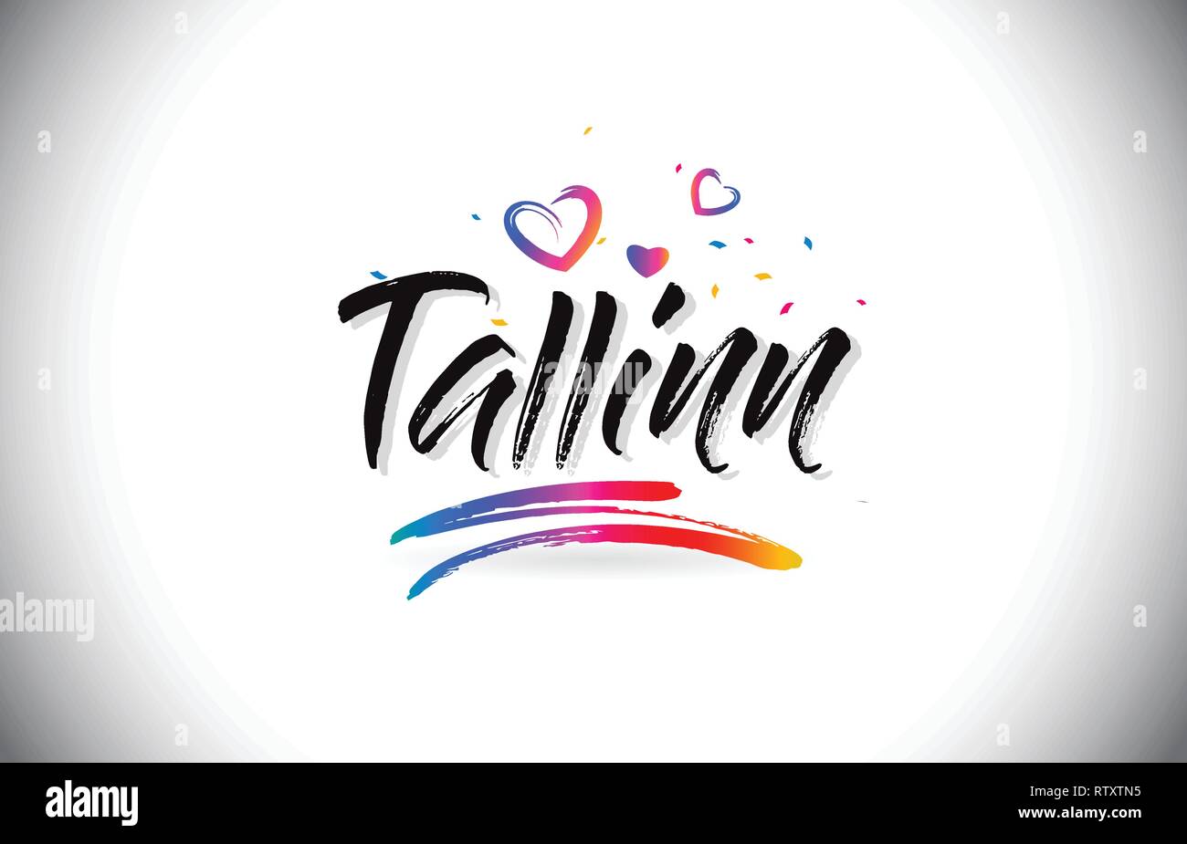 Welcome to tallinn Stock Vector Images - Alamy