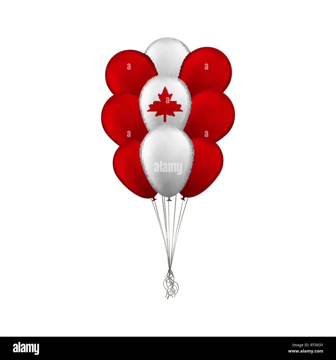 Happy canada day celebration balloons hi-res stock photography and ...