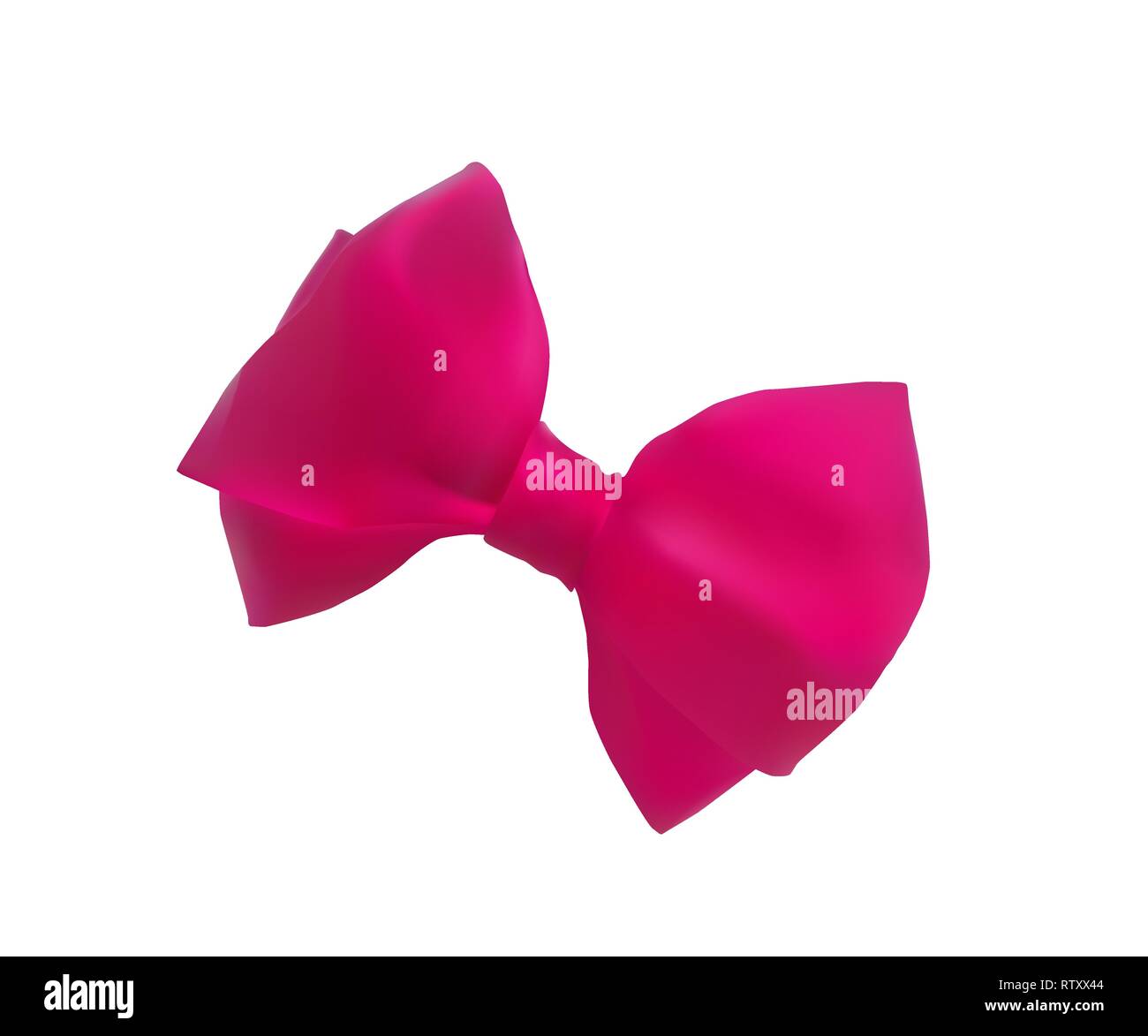 Pink satin ribbon isolated Stock Vector Images - Alamy