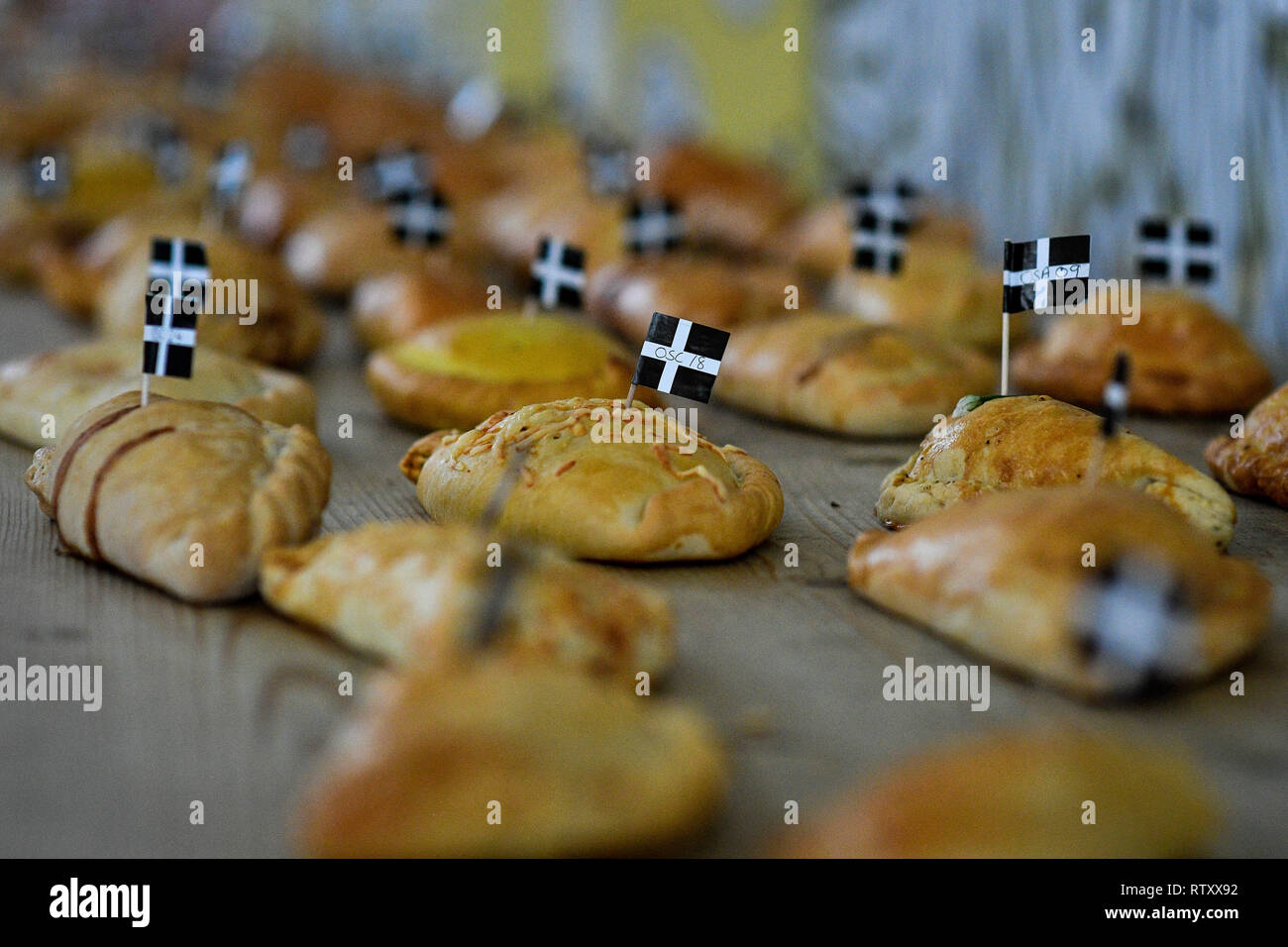 Cornish flags adorn various entries during the World Pasty ...