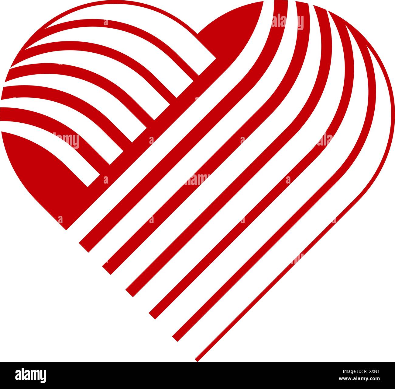 Vector heart logo Stock Vector Image & Art - Alamy