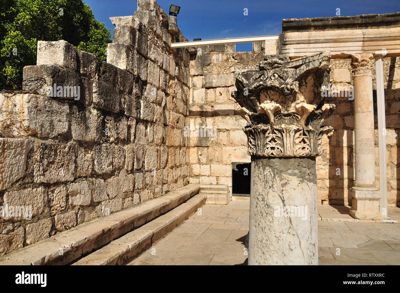 Ruins of ancient synagogue in Capernaum. Israel Stock Photo - Alamy