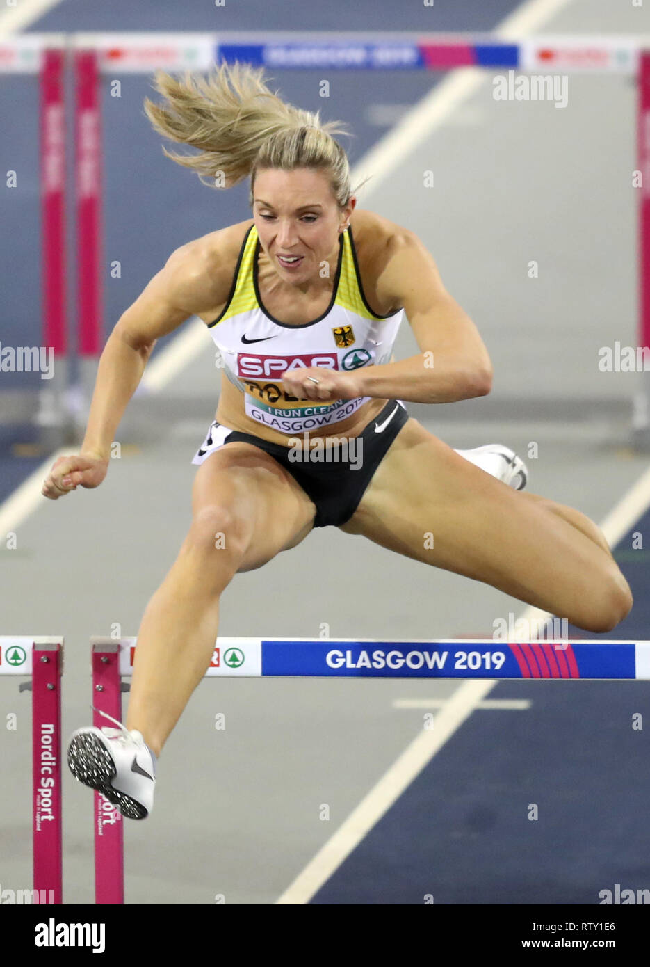 Germany's Cindy Roleder in action during the second semi-final of the ...