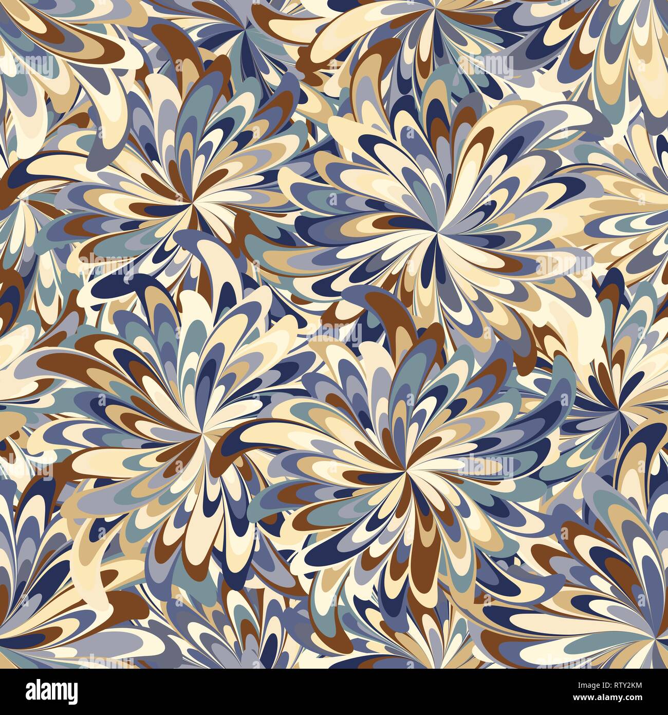 Abstract seamless bright pattern in shades of blue and brown Stock ...