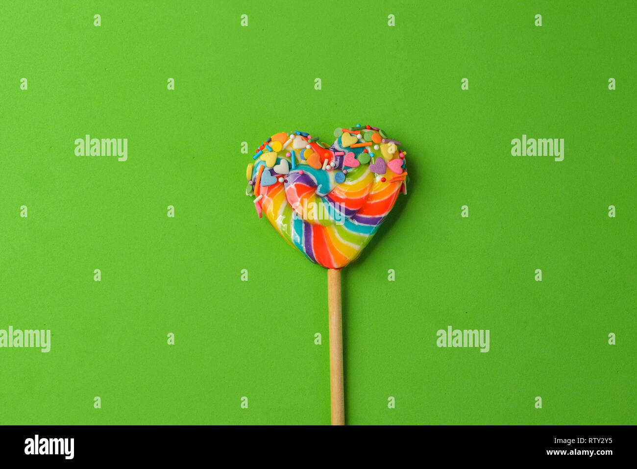 heart shaped lollipop Stock Photo - Alamy