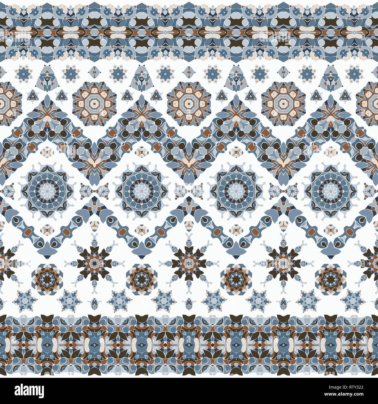 Seamless ethnic patterns for border. Repeated oriental frieze motif for ...
