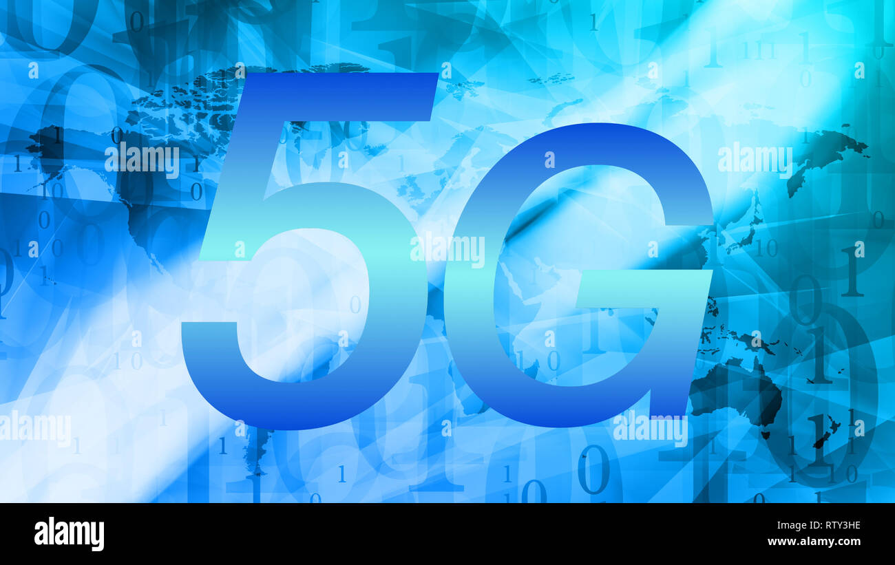 5G technology abstract background Stock Photo - Alamy