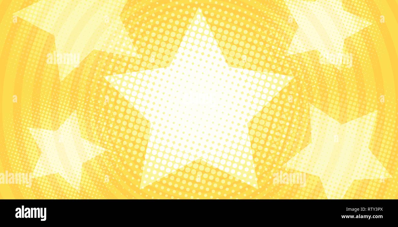 star yellow gold background. Pop art retro vector illustration vintage ...