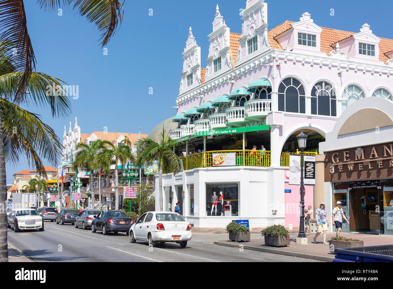 Exclusive upmarket shops exterior royal plaza mall oranjestad ar hi-res ...